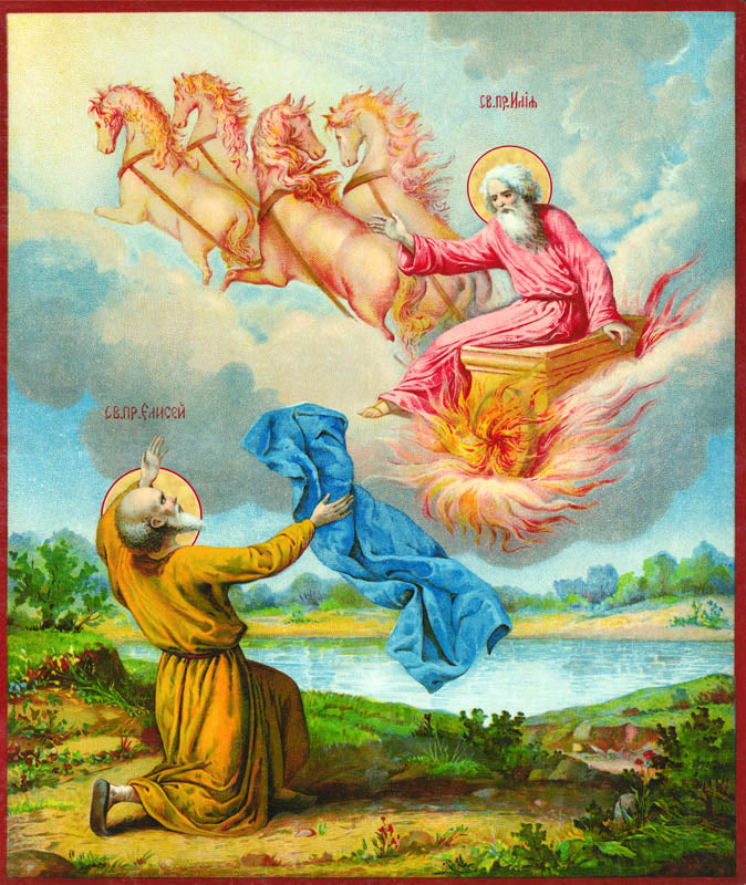 Holy Prophet Elias Fiery Ascent | Orthodox Icons – Damascene Gallery