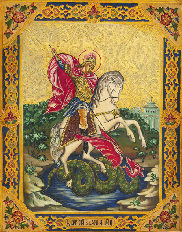 St George and the Dragon | Orthodox Icons – Damascene Gallery