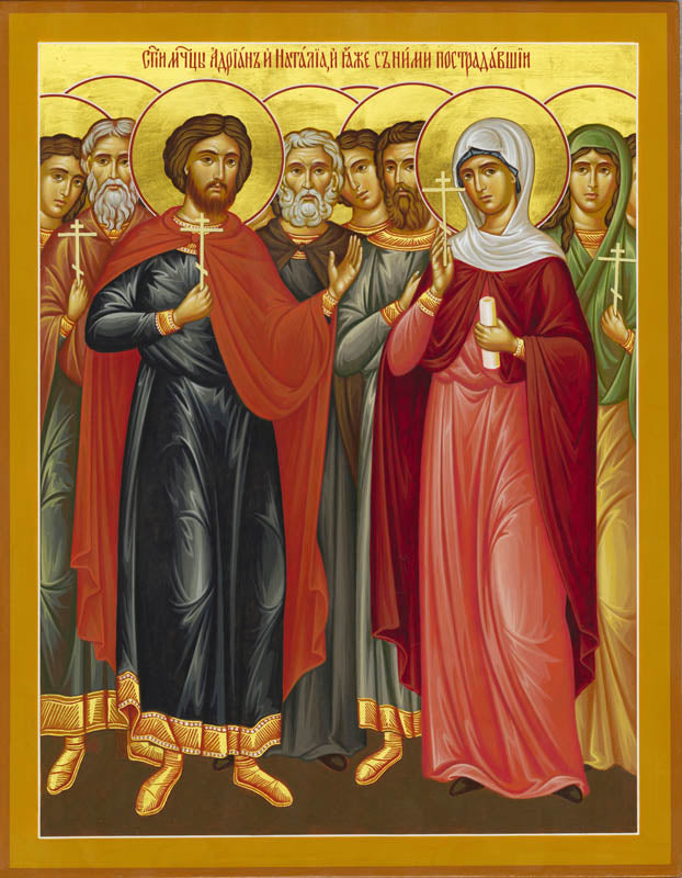 Sts Adrian and Natalia and those with them | Orthodox – Damascene Gallery
