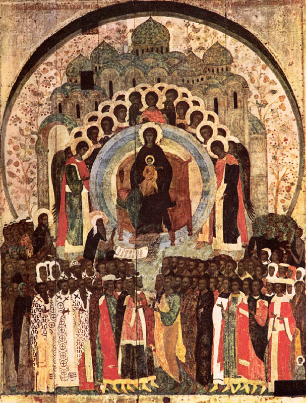 The Mother of God "All Creation Rejoices in Thee" – Damascene Gallery