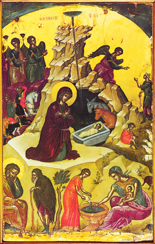 The Nativity of the Lord Cretan | Orthodox Icons – Damascene Gallery