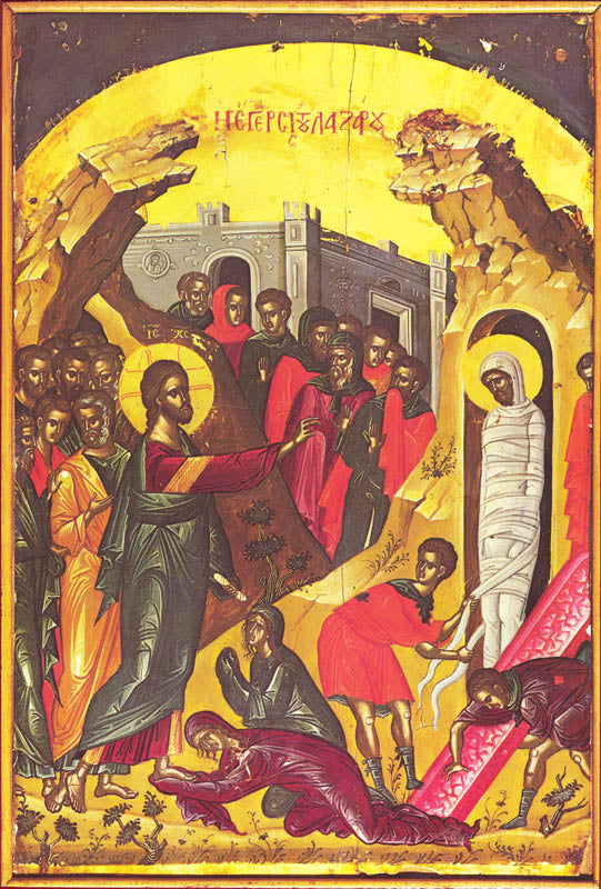 The Resurrection of Lazarus Cretan | Orthodox Icons – Damascene Gallery